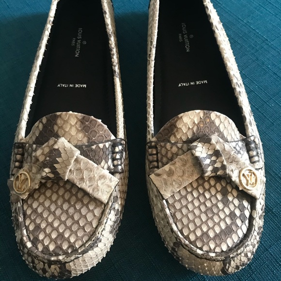 Louis Vuitton | Shoes | Louis Vuitton Genuine Snake Skin Loafers | Poshmark